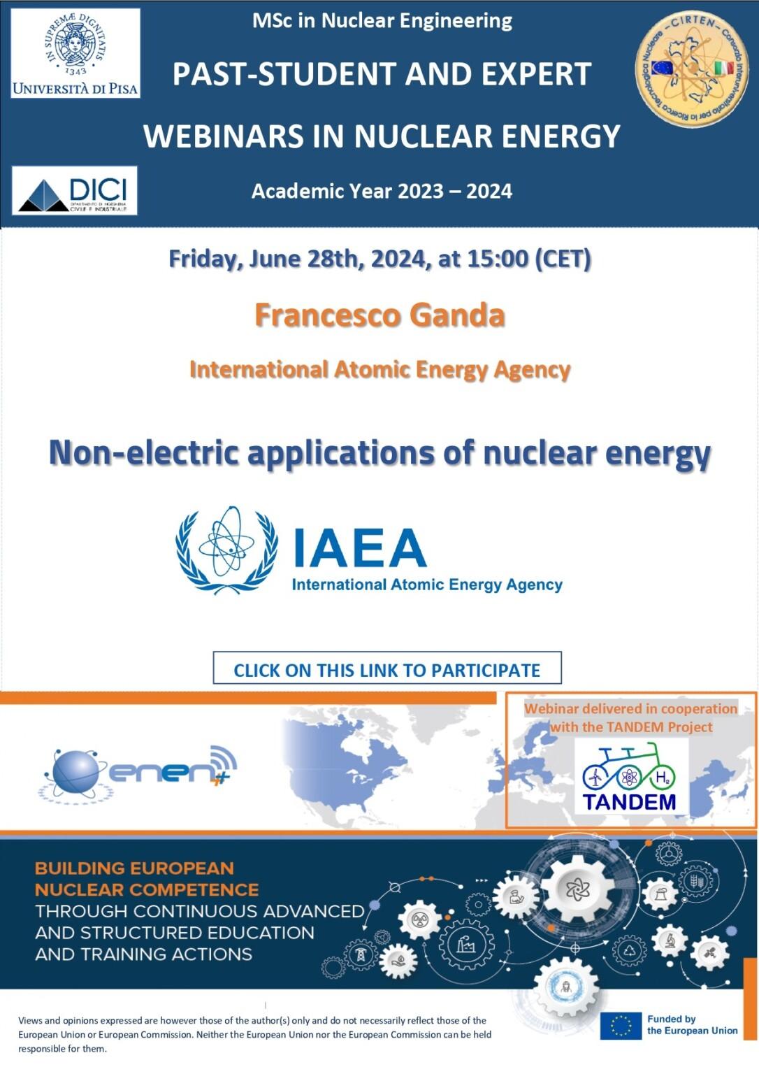 Webinar by Mrs. Julie Gorgemans, on “Introduction to design and performance of the AP1000 ...